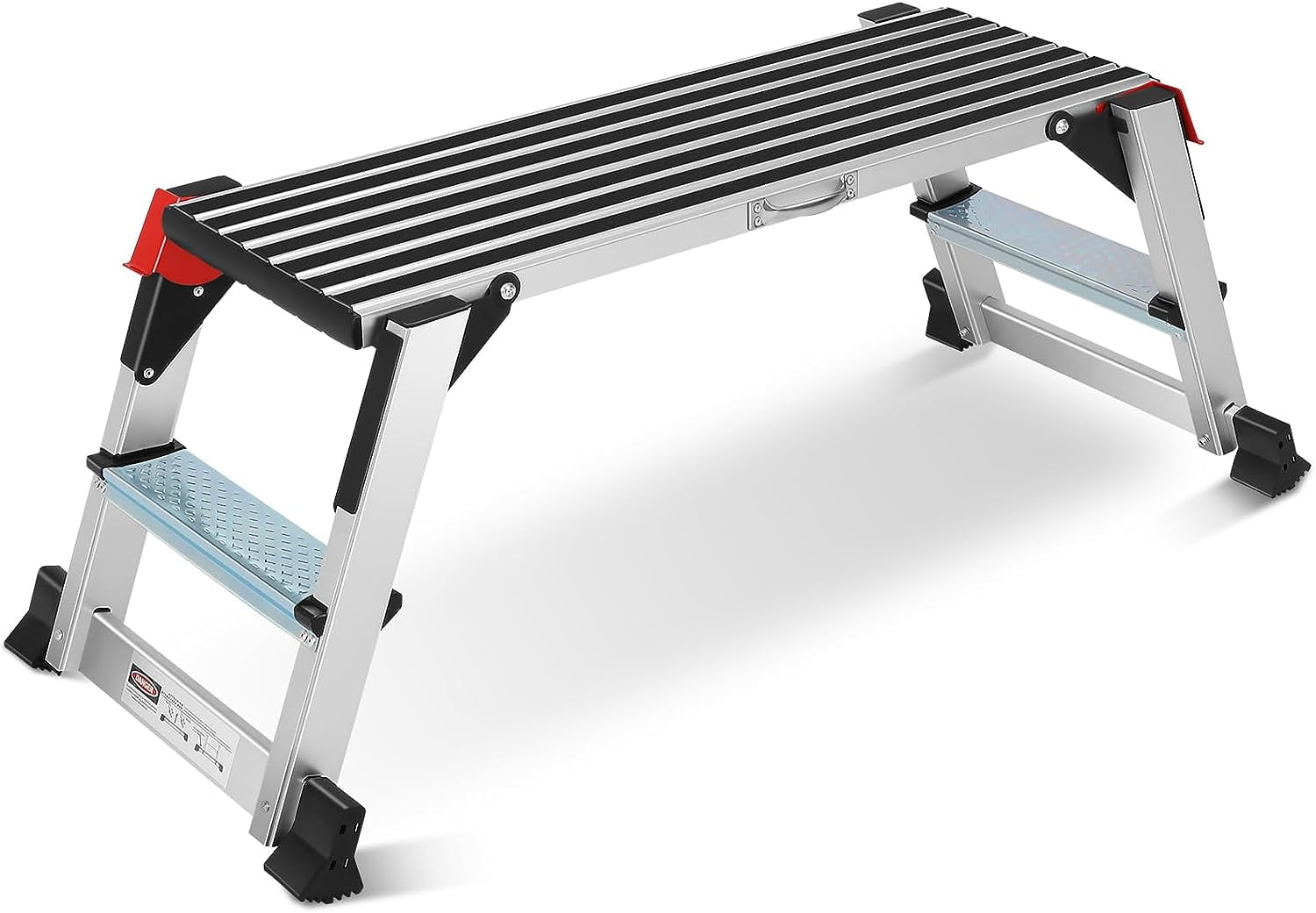 Aluminum Work Platform Step Ladder, 38×12×20 Platform Non-Slip ...