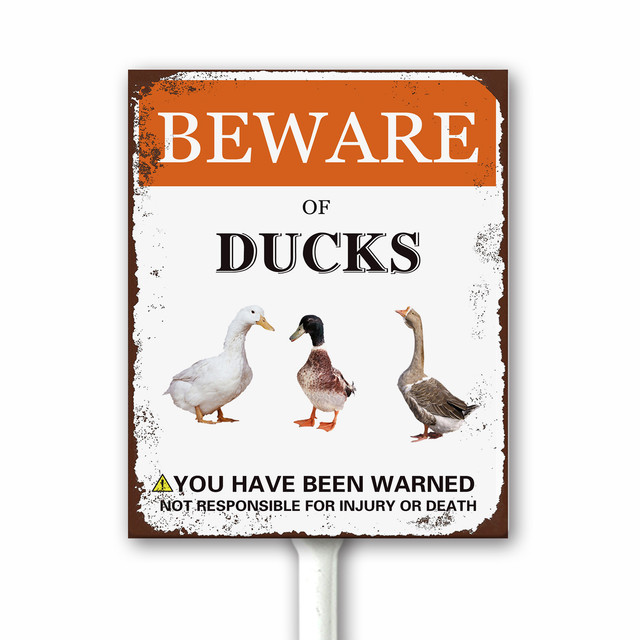 Aluminum Yard Sign Beware Of Moose, 4.6 x 6 Inch With 12.8 Inch Stake ...