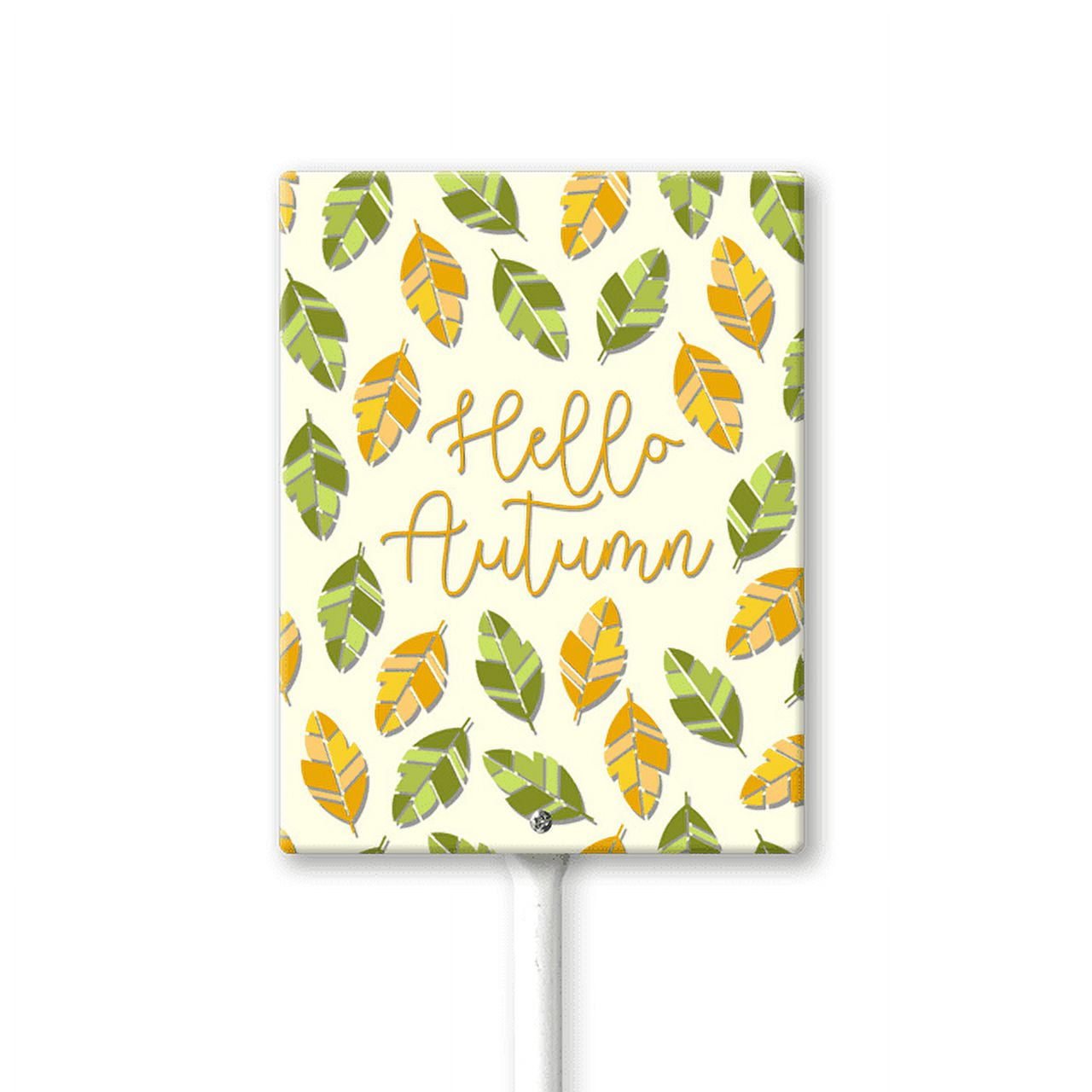 Aluminum Yard Stake Outdoor Fall Decor Rustic Garden Stake Autumn Yard ...