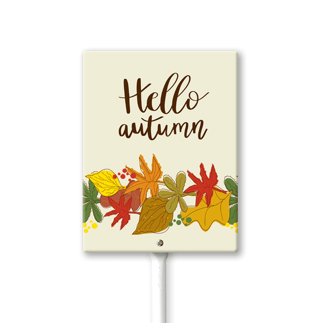 Aluminum Yard Stake Outdoor Fall Decor Rustic Garden Stake Autumn Yard ...