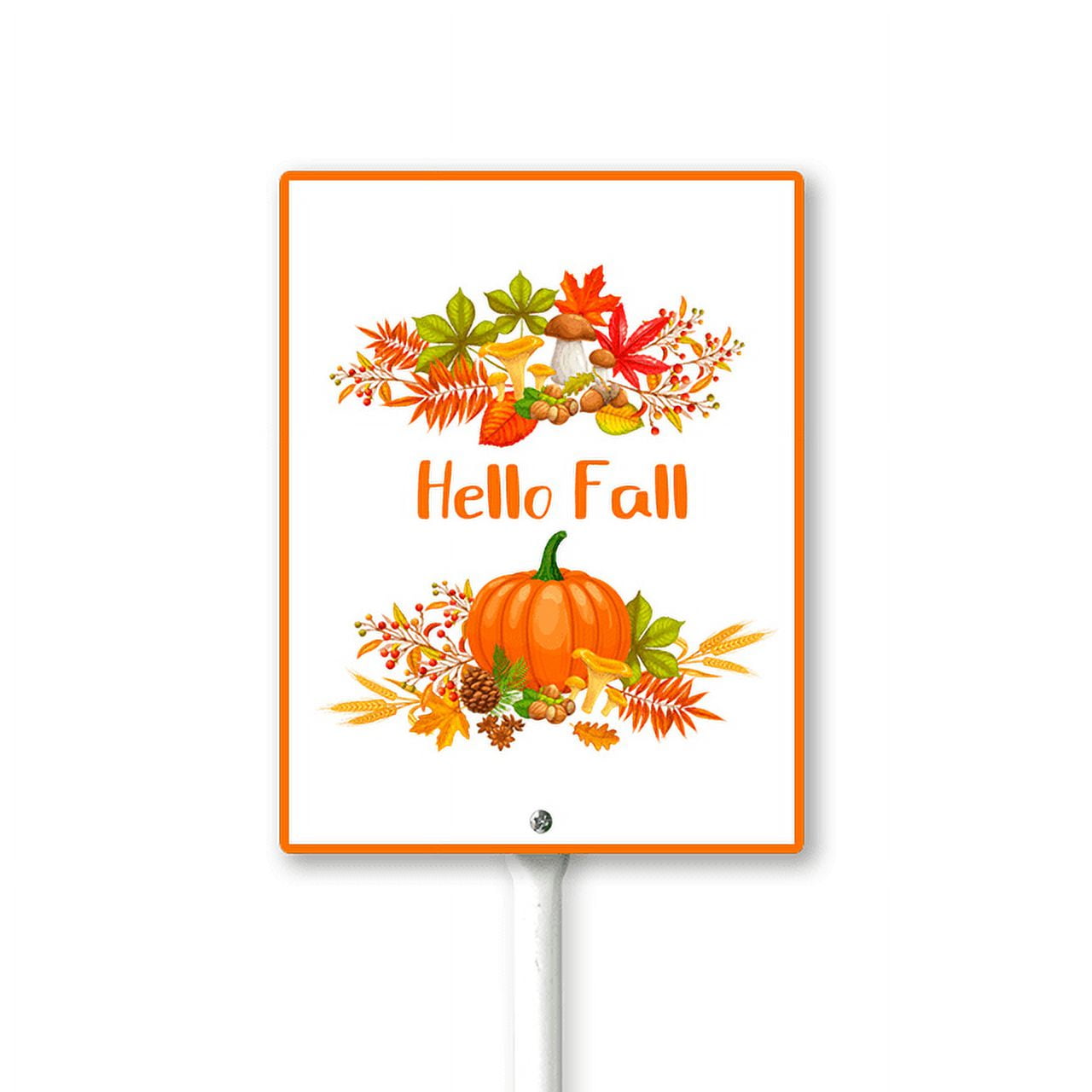 Aluminum Yard Stake Outdoor Fall Decor Rustic Garden Stake Autumn Yard ...