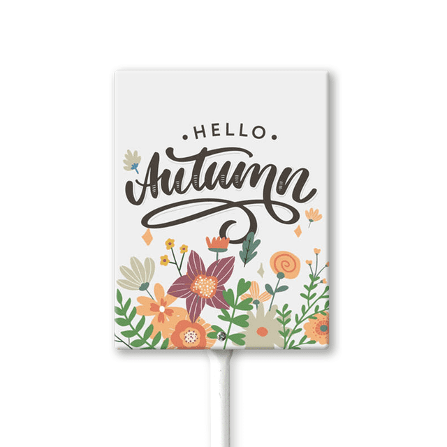 Aluminum Yard Stake Outdoor Fall Decor Rustic Garden Stake Autumn Yard ...