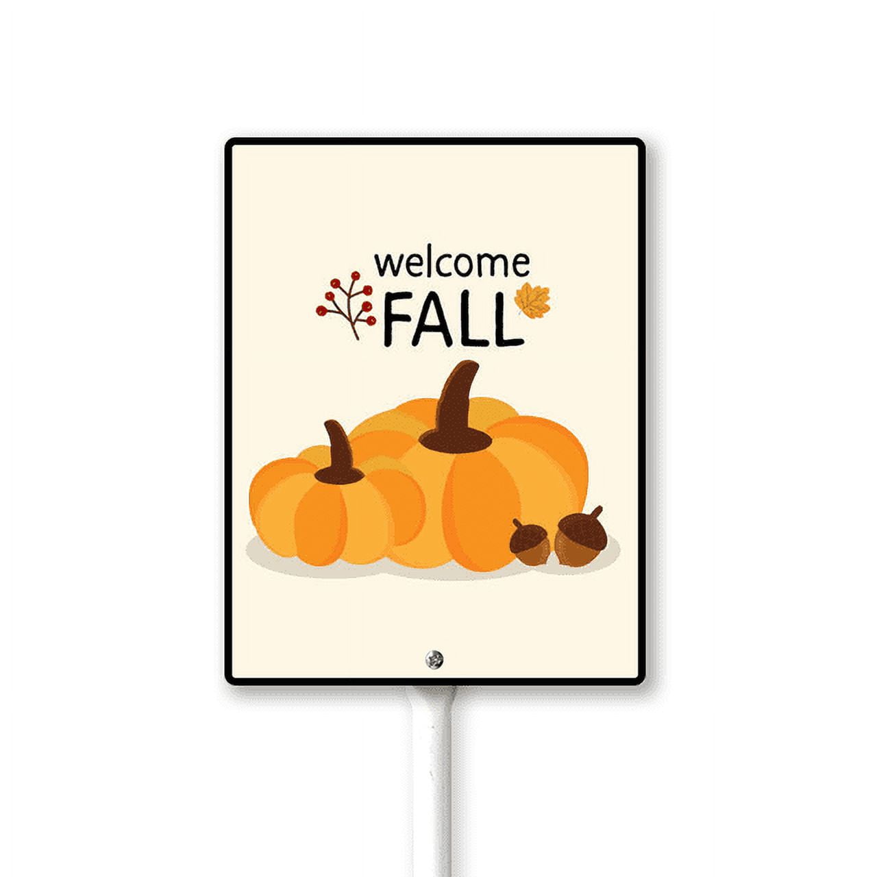 Aluminum Yard Stake Outdoor Fall Decor Rustic Garden Stake Autumn Yard ...