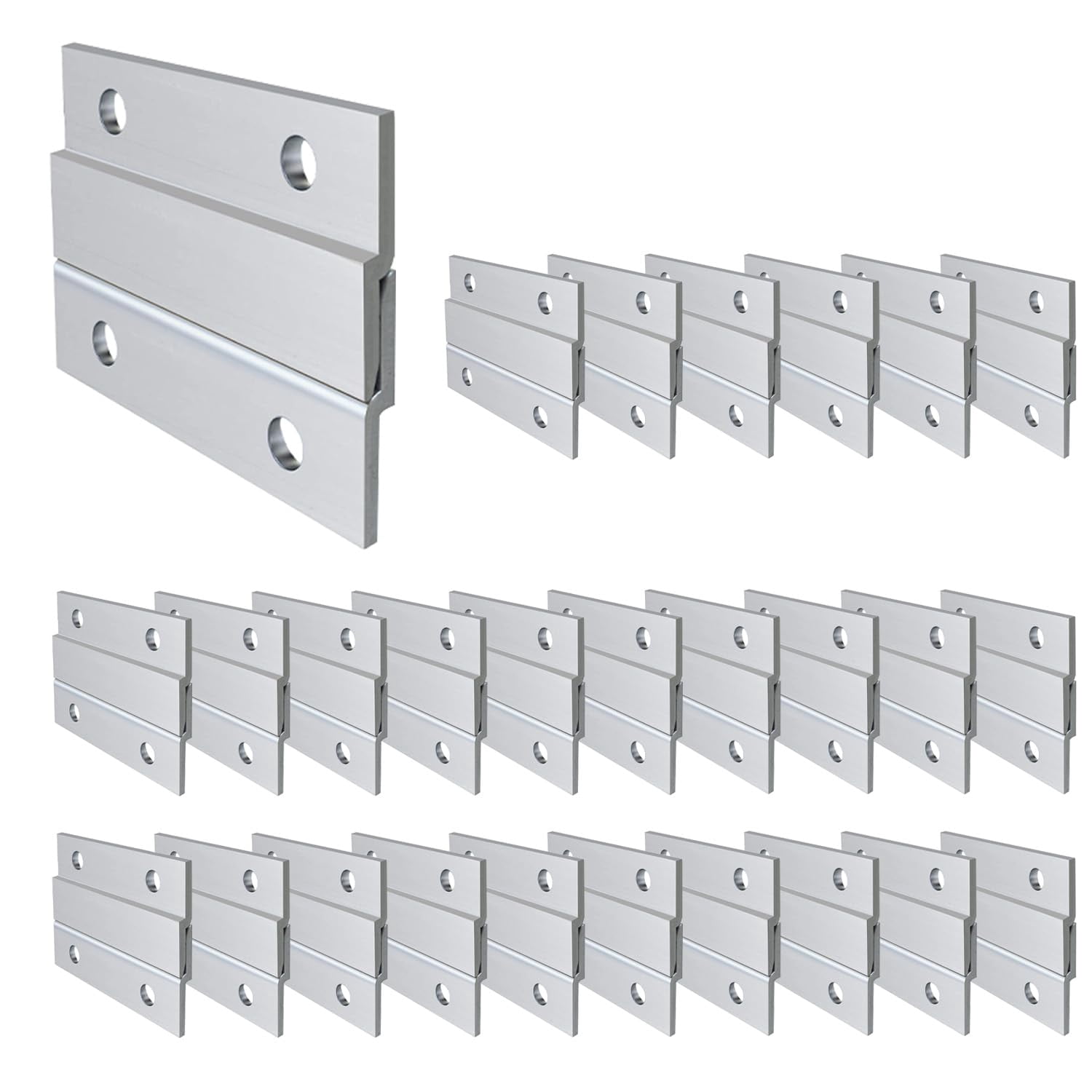 Aluminum Z Interlocking Wall Mounting Bracket Hardware Kit 2 Inch ...