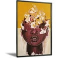 Aluminum alloy Unframed Black Women Wall Art African American Women Canvas Wall Art Black Girl ...