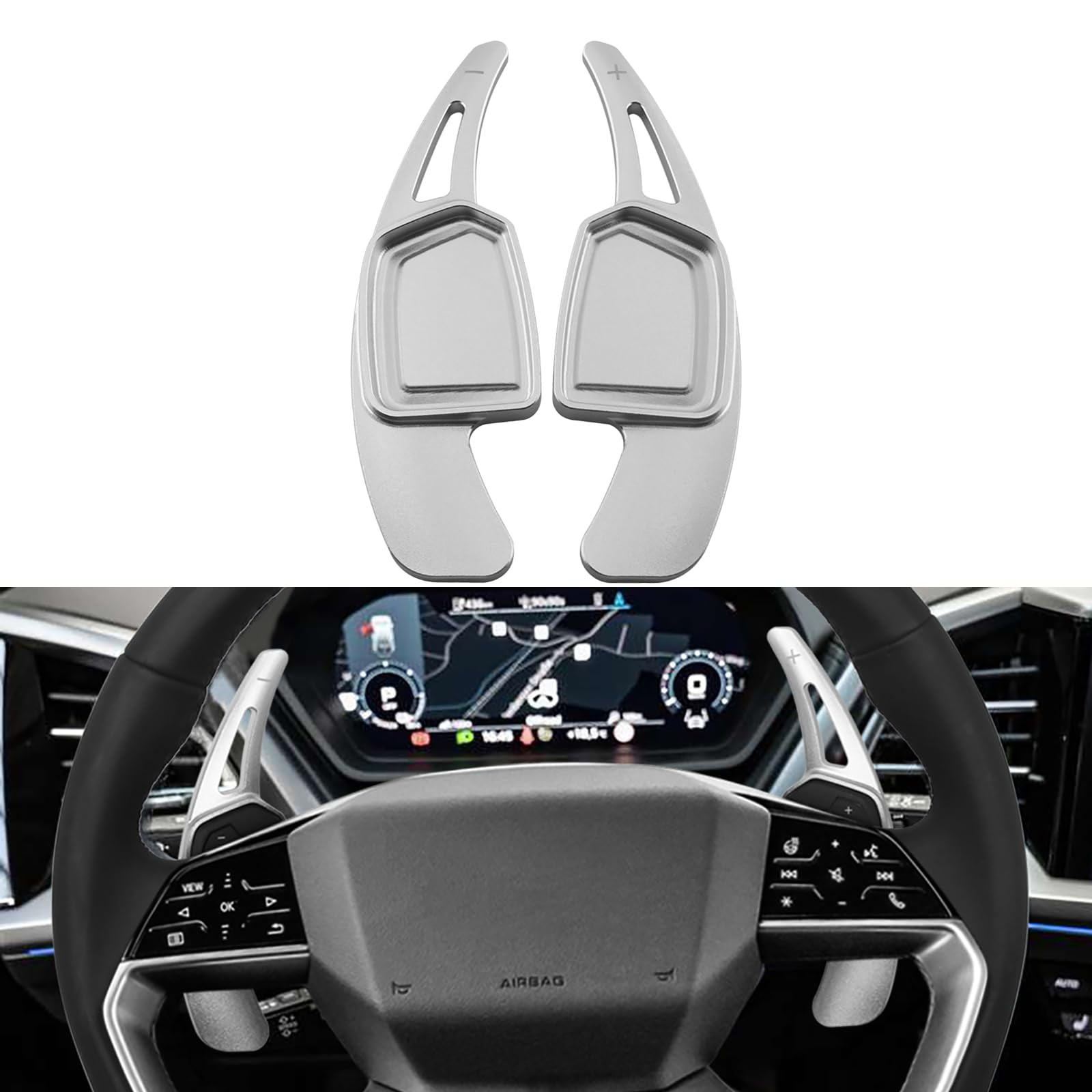 Aluminum car Steering Wheel DHF10 Shift Paddle Extension Stickers for ...