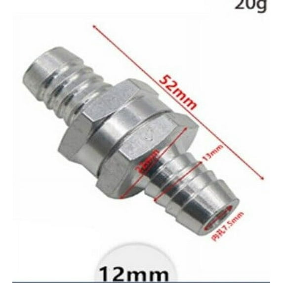 Aluminum check valve 12mm for petrol diesel water air oil - Walmart.com