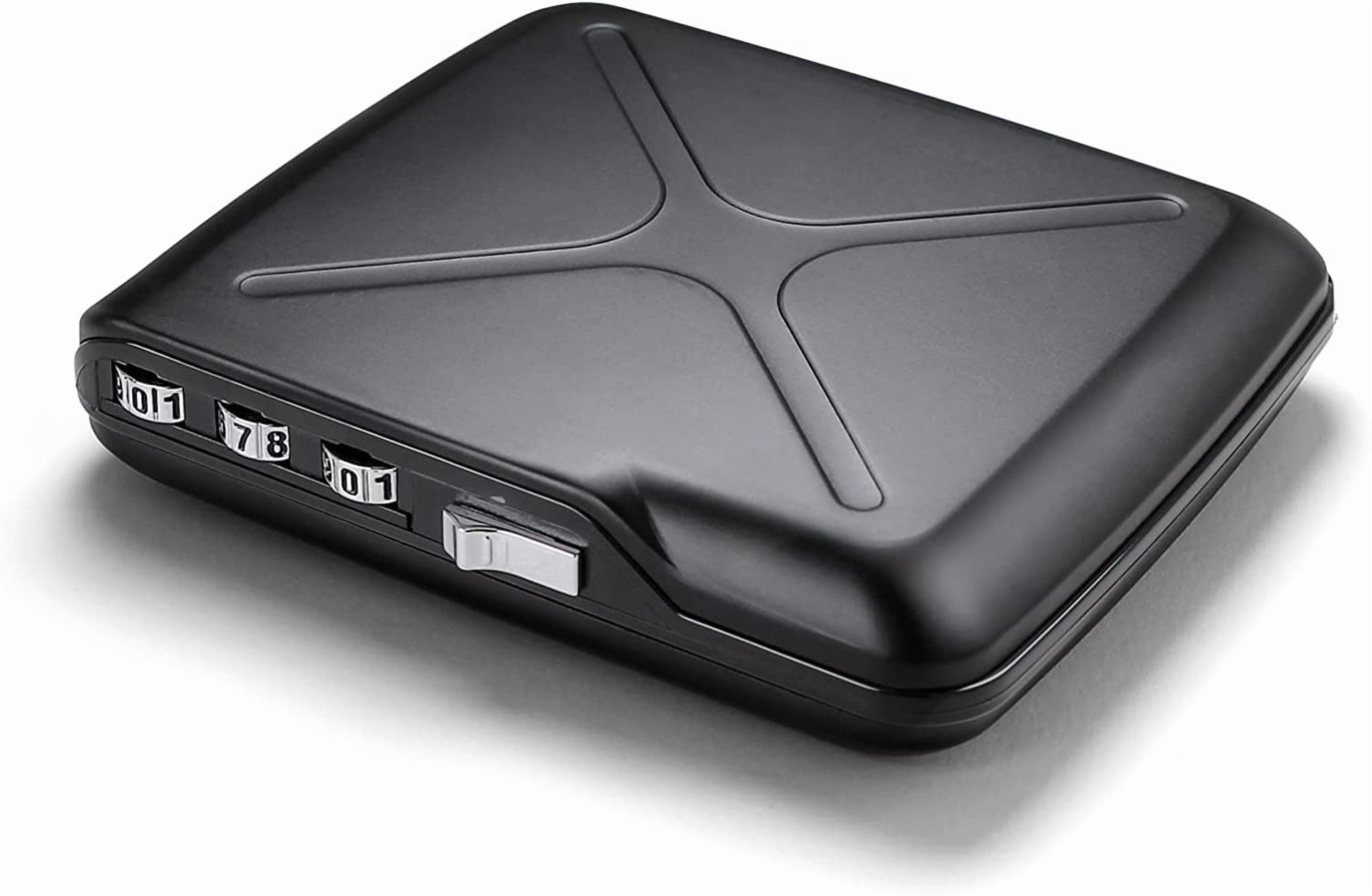 Aluminum code wallet, lockable with a 3 digit code, RFID protection ...