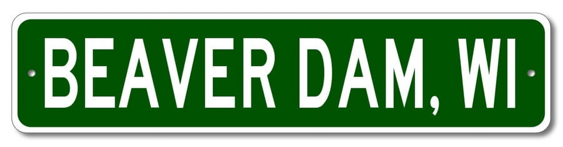(Aluminum metal) Beaver Dam Wisconsin Metal Wall Decor City Limit Sign ...