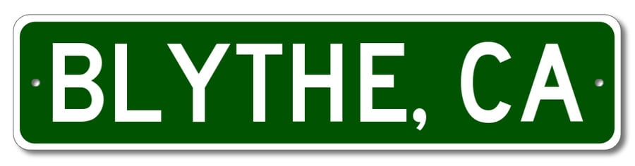 (Aluminum metal) Blythe California Metal Wall Decor City Limit Sign ...