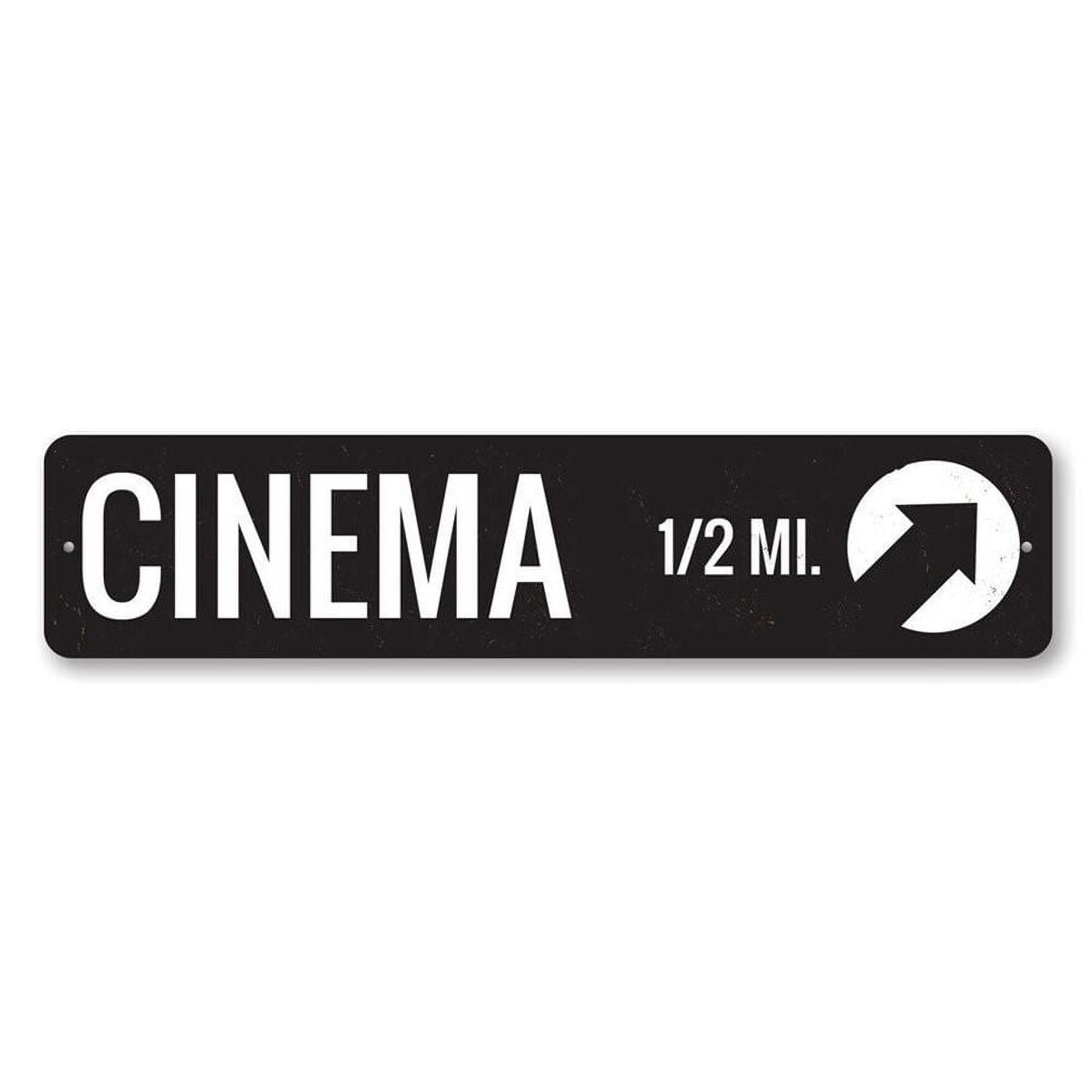 (Aluminum metal) Cinema Directional Arrow Mileage Destination Metal ...