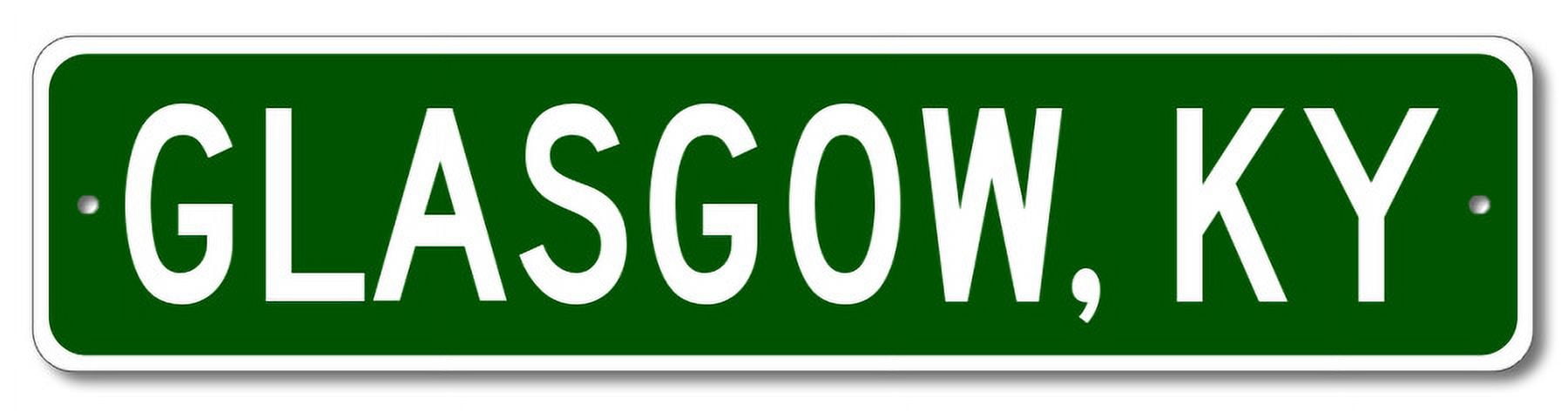 (Aluminum metal) Glasgow Kentucky Metal Wall Decor City Limit Sign Size ...