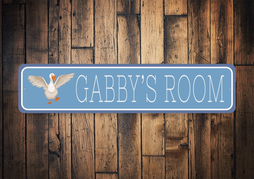 (Aluminum metal) Goose Kid Room Wild Geese Goose Room Goose Lady Goose ...