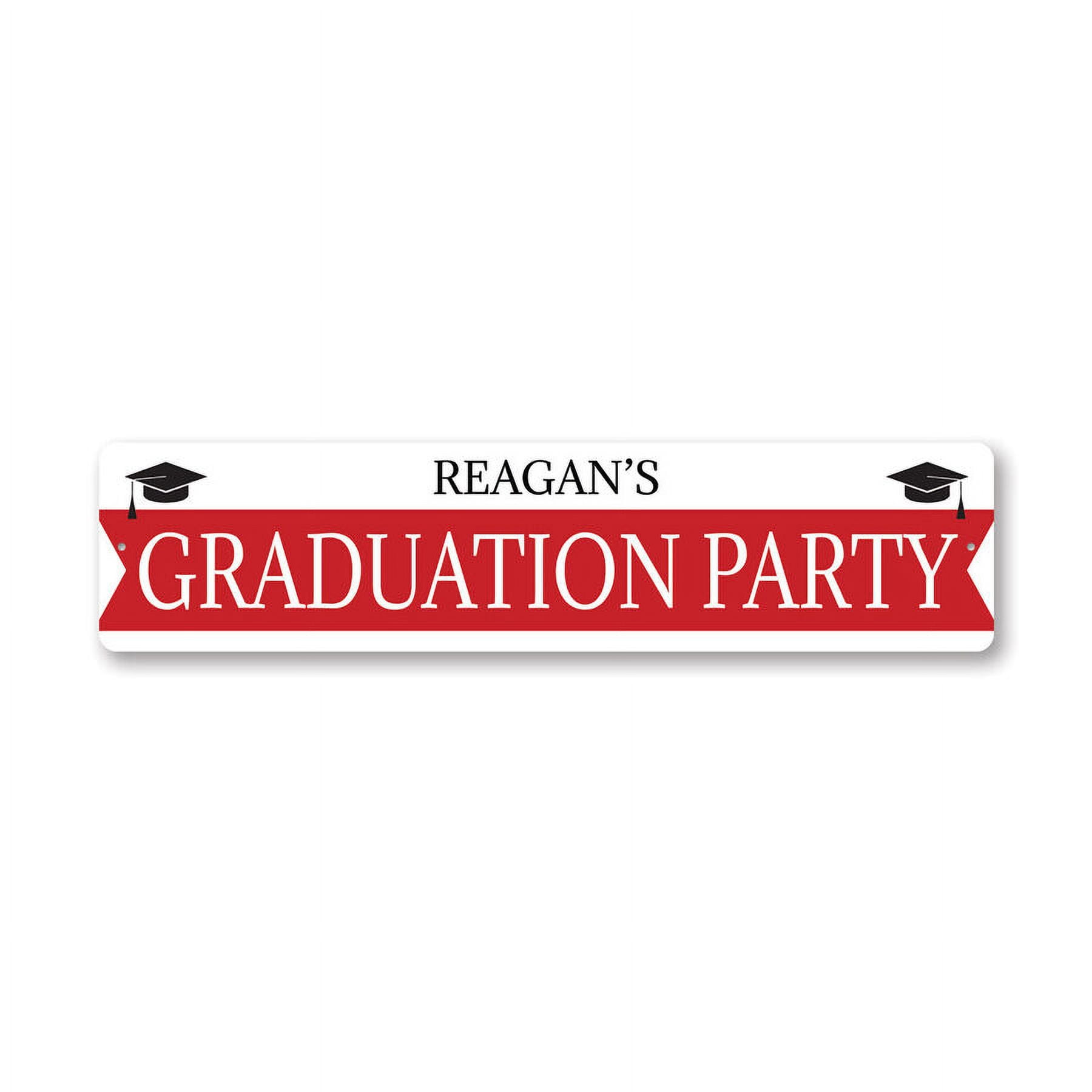 (Aluminum metal) Graduation Party Metal Sign Size: 4 x 16 Inch ...