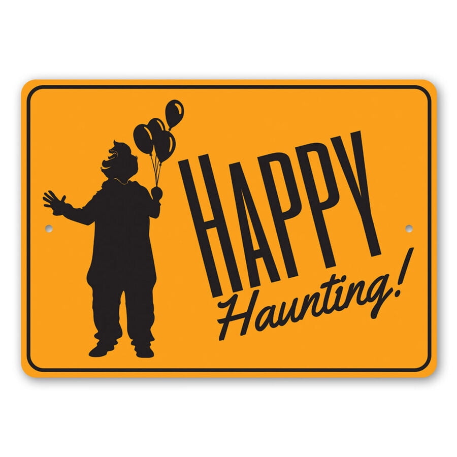 (Aluminum metal) Happy Haunting Evil Clown Scarer Creepy Clown Costume ...