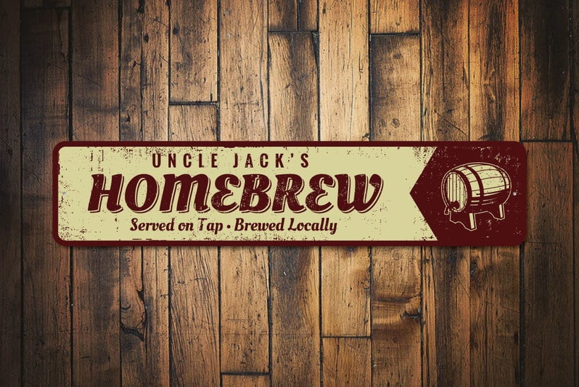 (Aluminum metal) Homebrew Sign Homebrew Decor Homebrew Gift for Bar ...