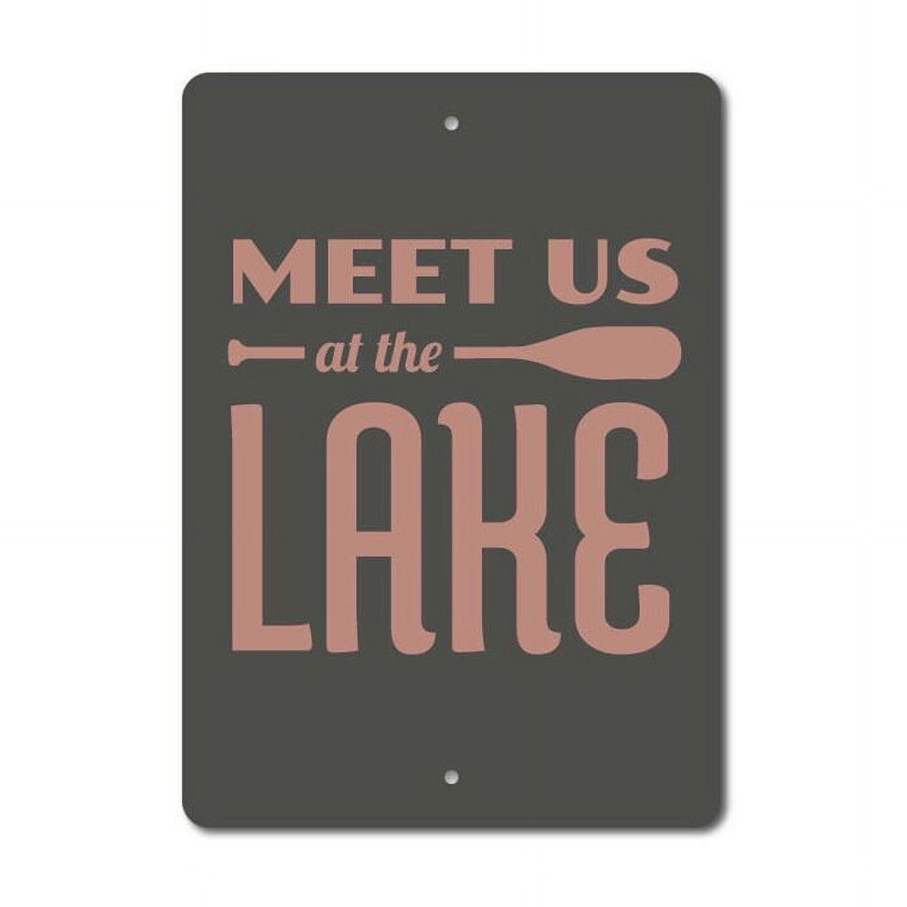 (Aluminum metal) Lake Oar Sign Lake House Decor Lake Lover Party Metal ...