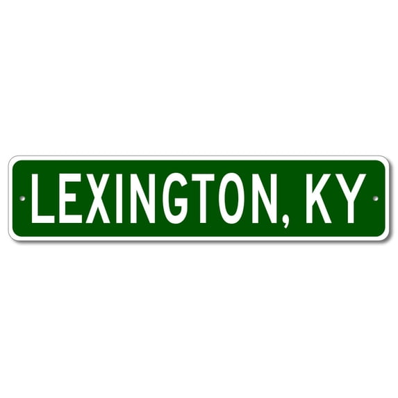(Aluminum metal) Lexington Kentucky Metal Wall Decor City Limit Sign ...