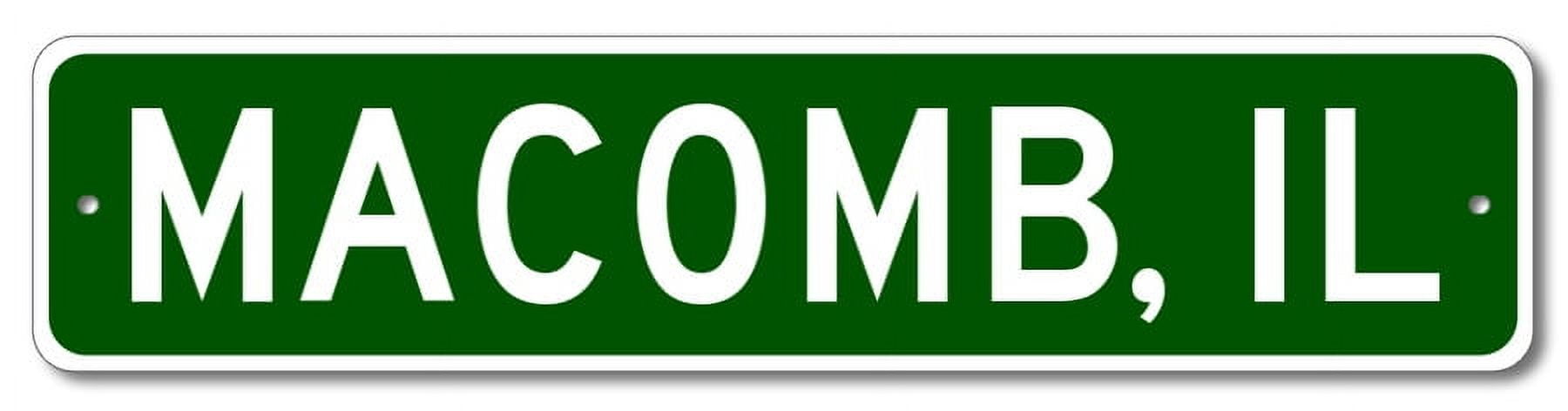(Aluminum metal) Macomb Illinois Metal Wall Decor City Limit Sign Size ...