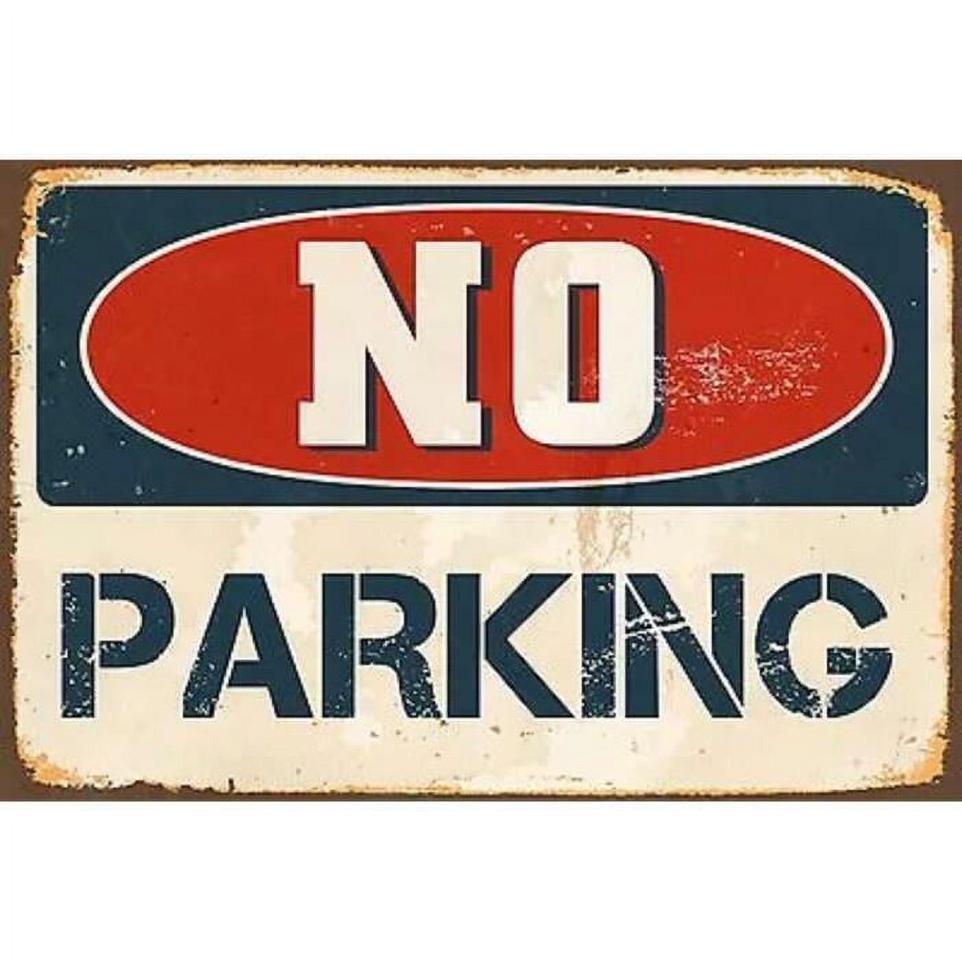 (Aluminum metal) Metal Plate Sign Warn No Parking Yard Gate Home Wall ...
