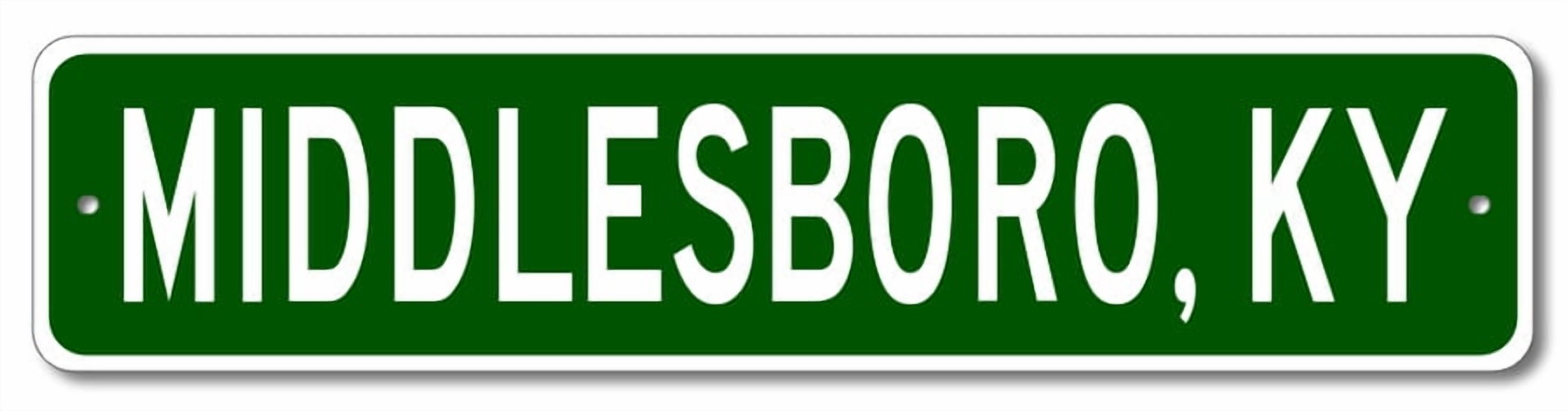 (Aluminum metal) Middlesboro Kentucky Metal Wall Decor City Limit Sign ...