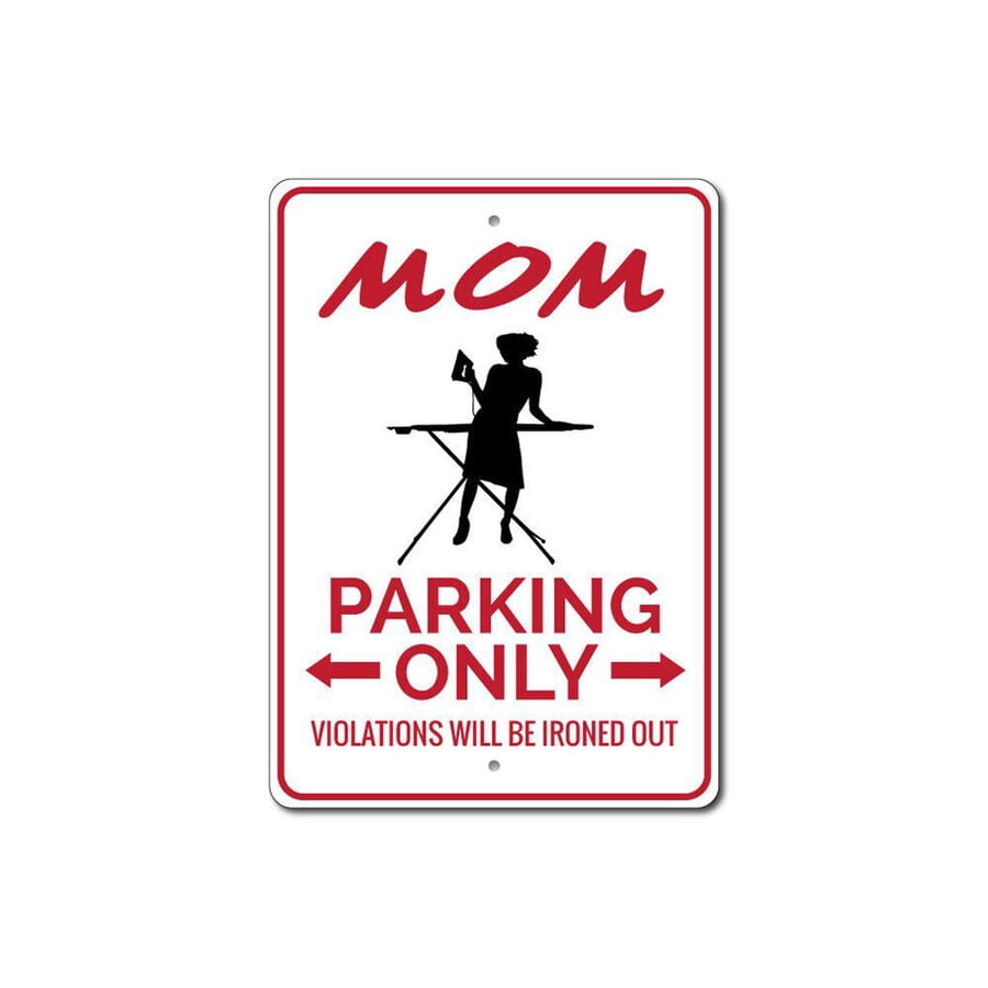 (Aluminum metal) Mom Sign Mom Parking Sign Ironing Sign Mother's Day ...