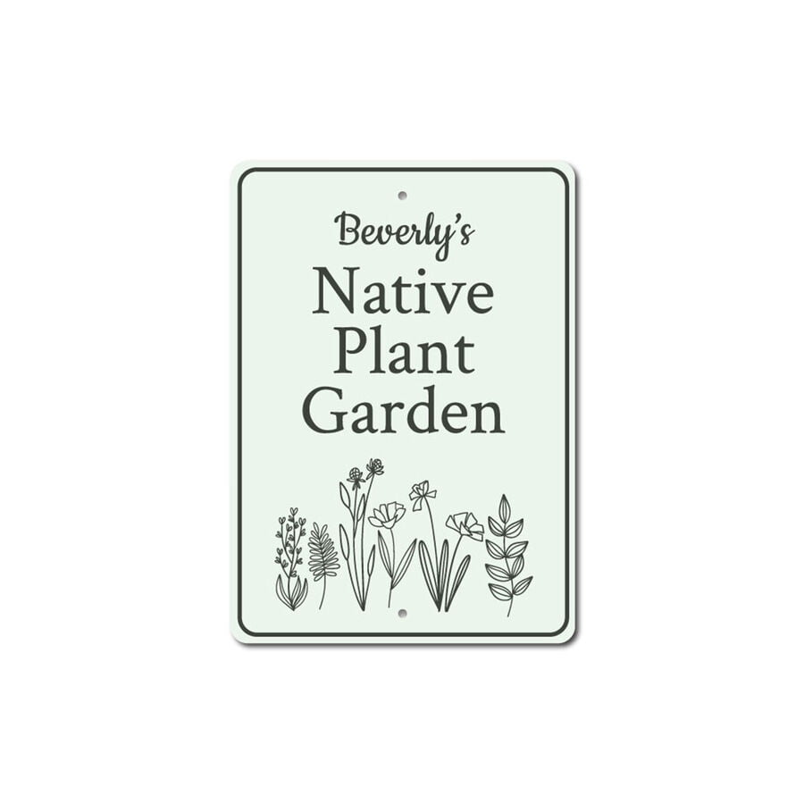 (Aluminum metal) Plant Garden Sign Backyard Garden Sign Gardener Metal ...