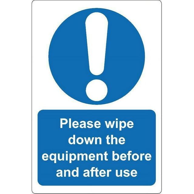 (Aluminum metal) Please wipe down the equipment before and after use ...