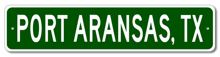 (Aluminum metal) Port Aransas Texas Metal Wall Decor City Limit Sign ...