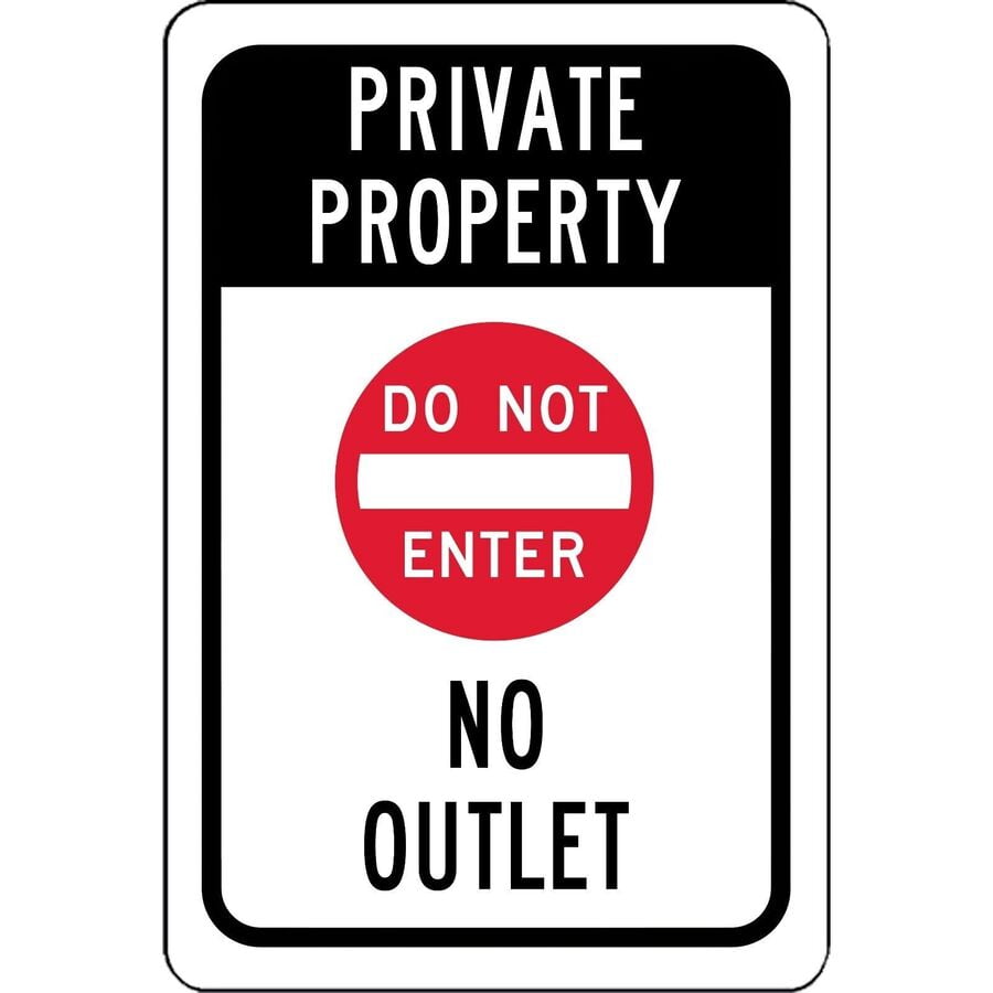 (Aluminum metal) Private Territory No Trespassing Metal Sign Do Not ...