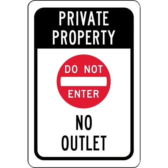 (Aluminum metal) Private Territory No Trespassing Metal Sign Do Not ...