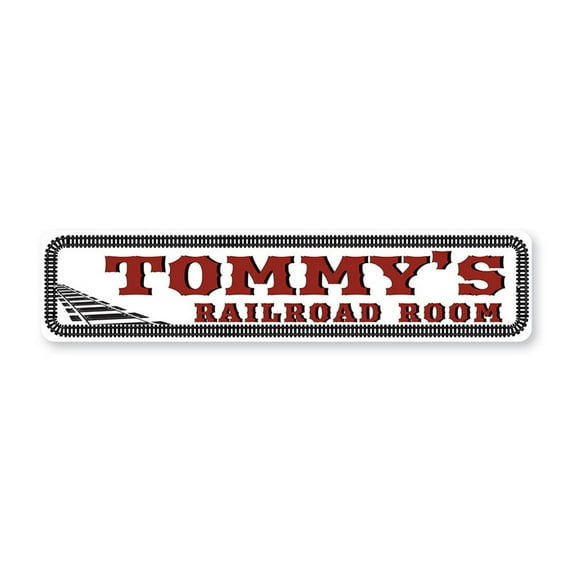 (Aluminum metal) Railroad Room Metal Sign Size: 4 x 16 Inch - Walmart.com