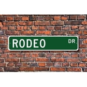 Rodeo Ahead Sign