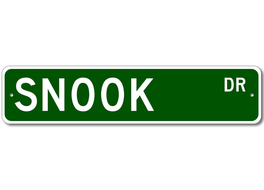 (Aluminum metal) Snook Fish Sign Metal Wall Decor Fishing Street Sign ...