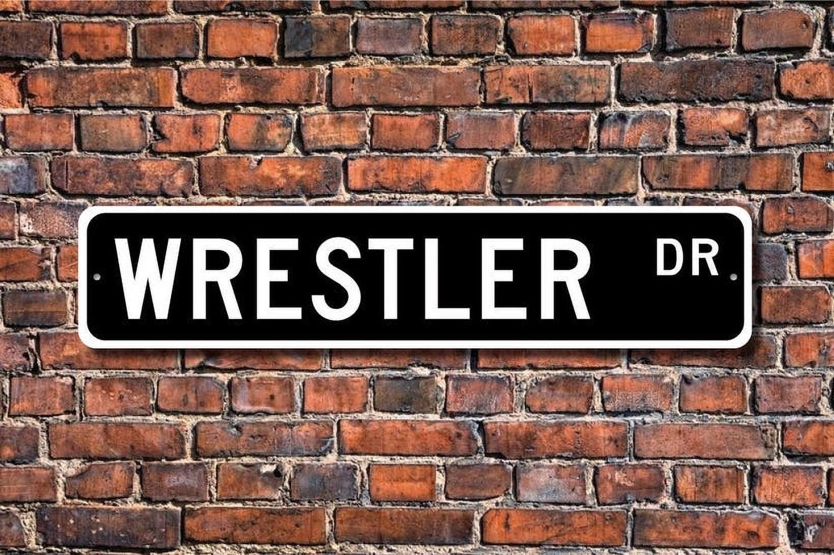 (Aluminum metal) Wrestler Wrestler Gift Wrestler Sign wrestling ...