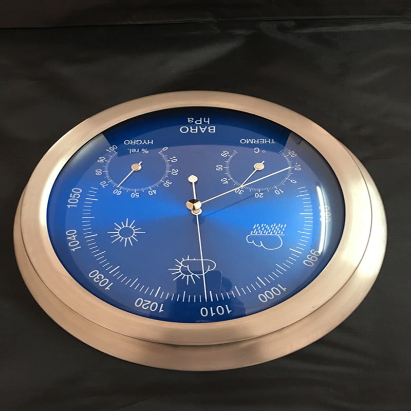 Aluminum shell empty box Barometer Barometer Silver has the same ...
