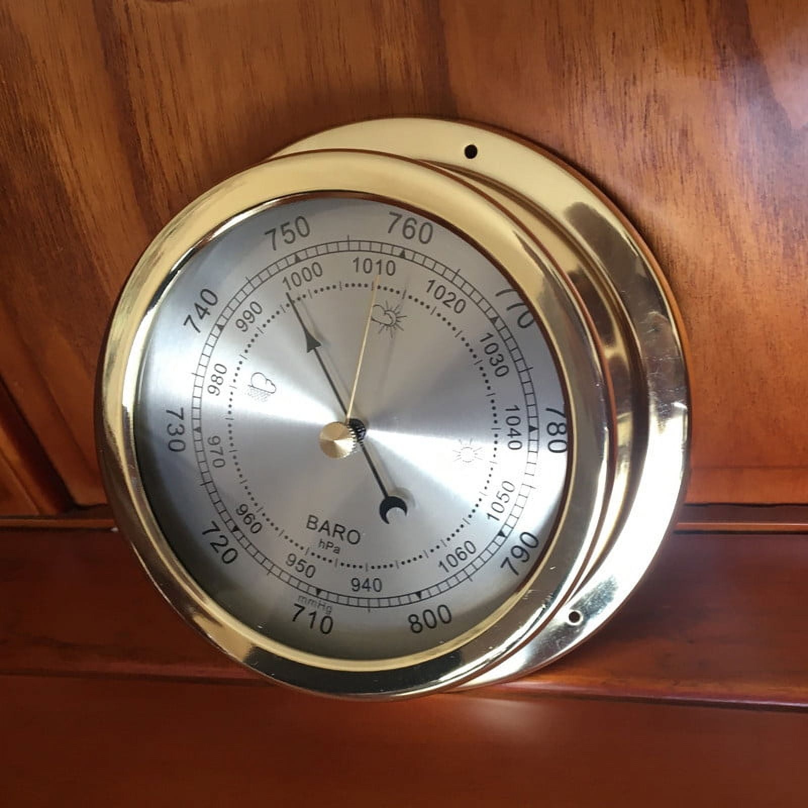 Aluminum shell empty box Barometer Barometer Silver has the same ...