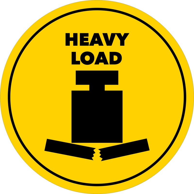 Aluminum sign - Circle Plus Heavy Load Wall or Door Sign Easy ...