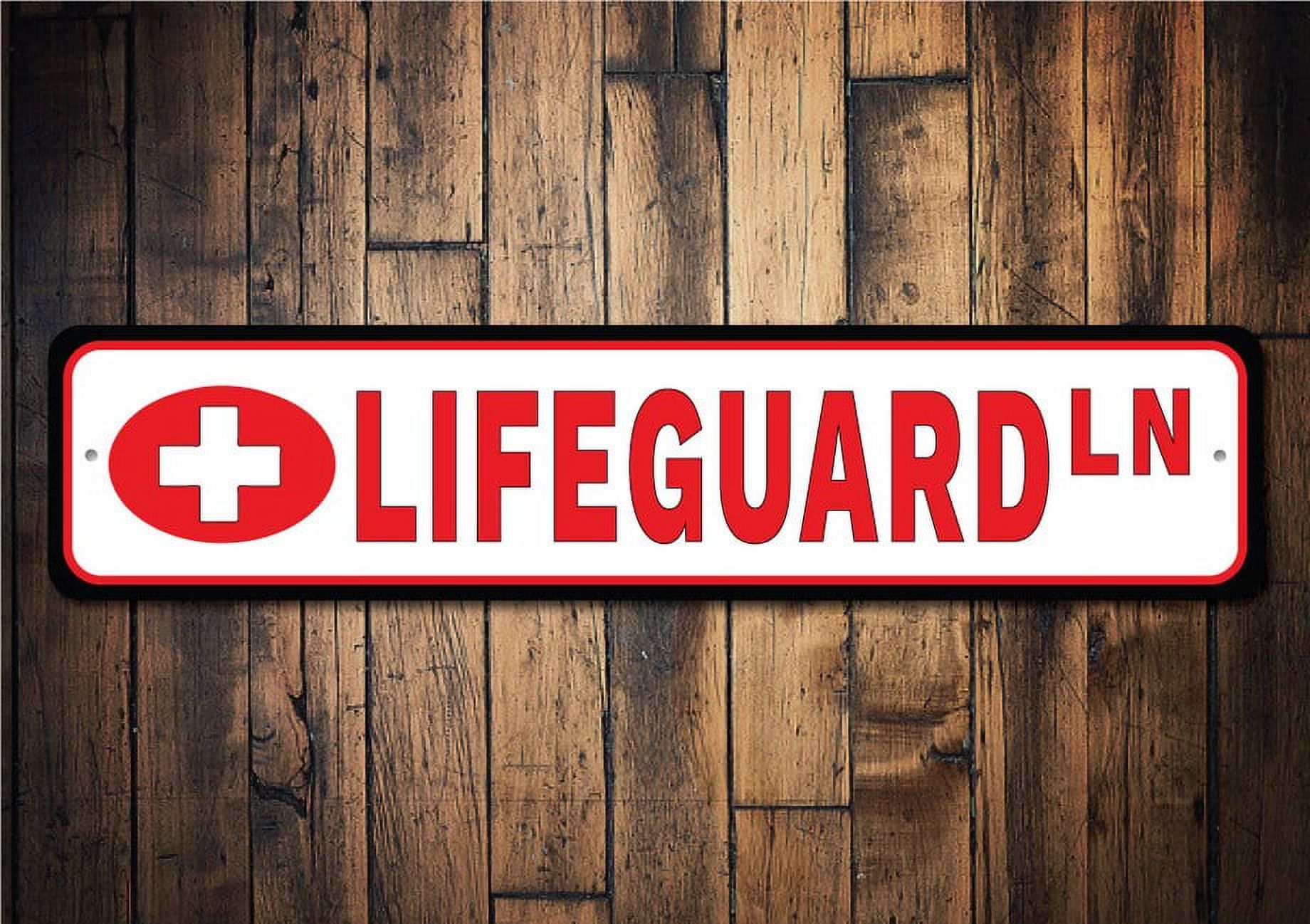 Aluminum sign - Lifeguard Sign Lifeguard Decor Sign For Pool Pool ...