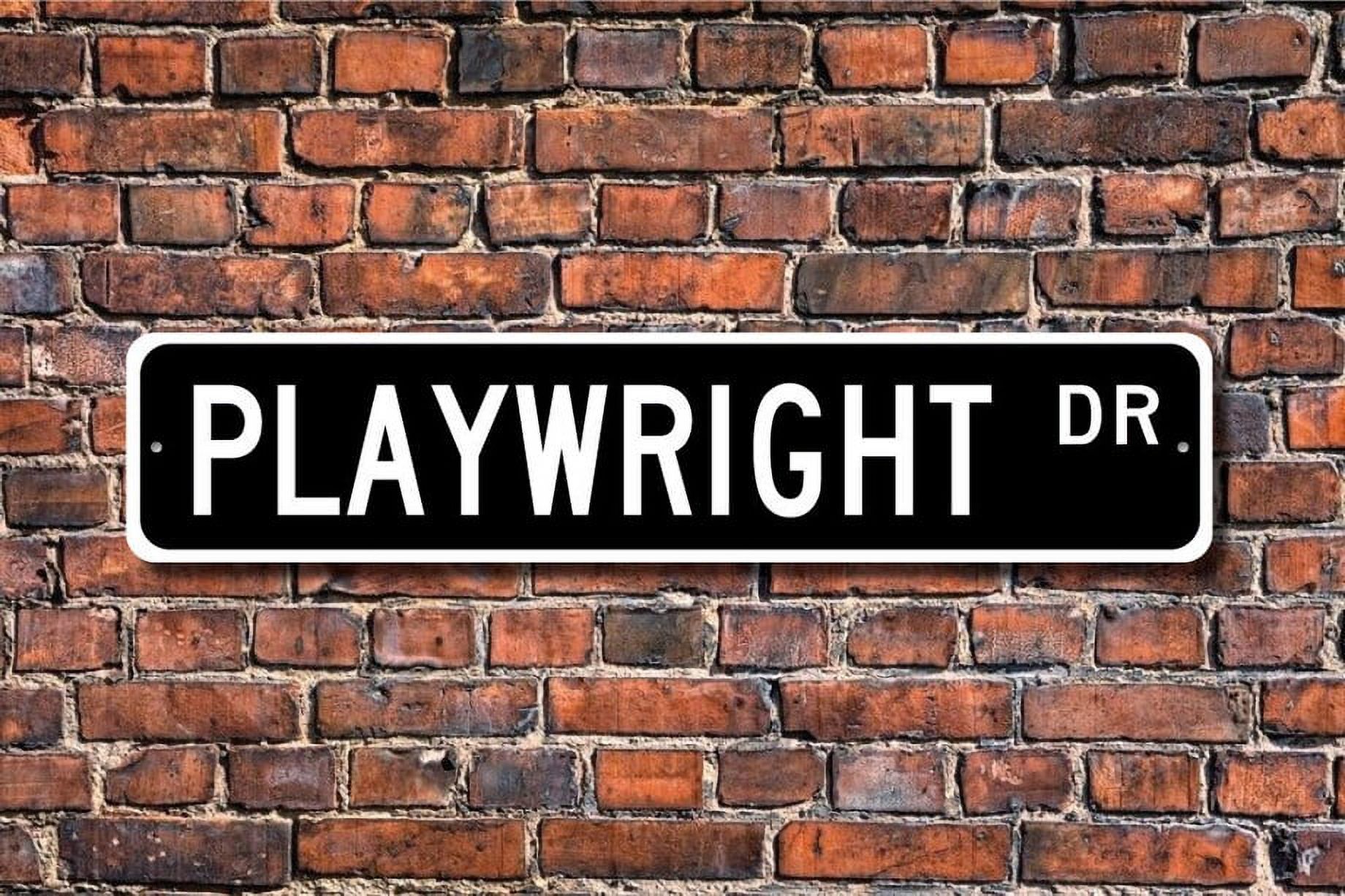 Aluminum sign - Playwright Playwright Gift Playwright sign theater play ...