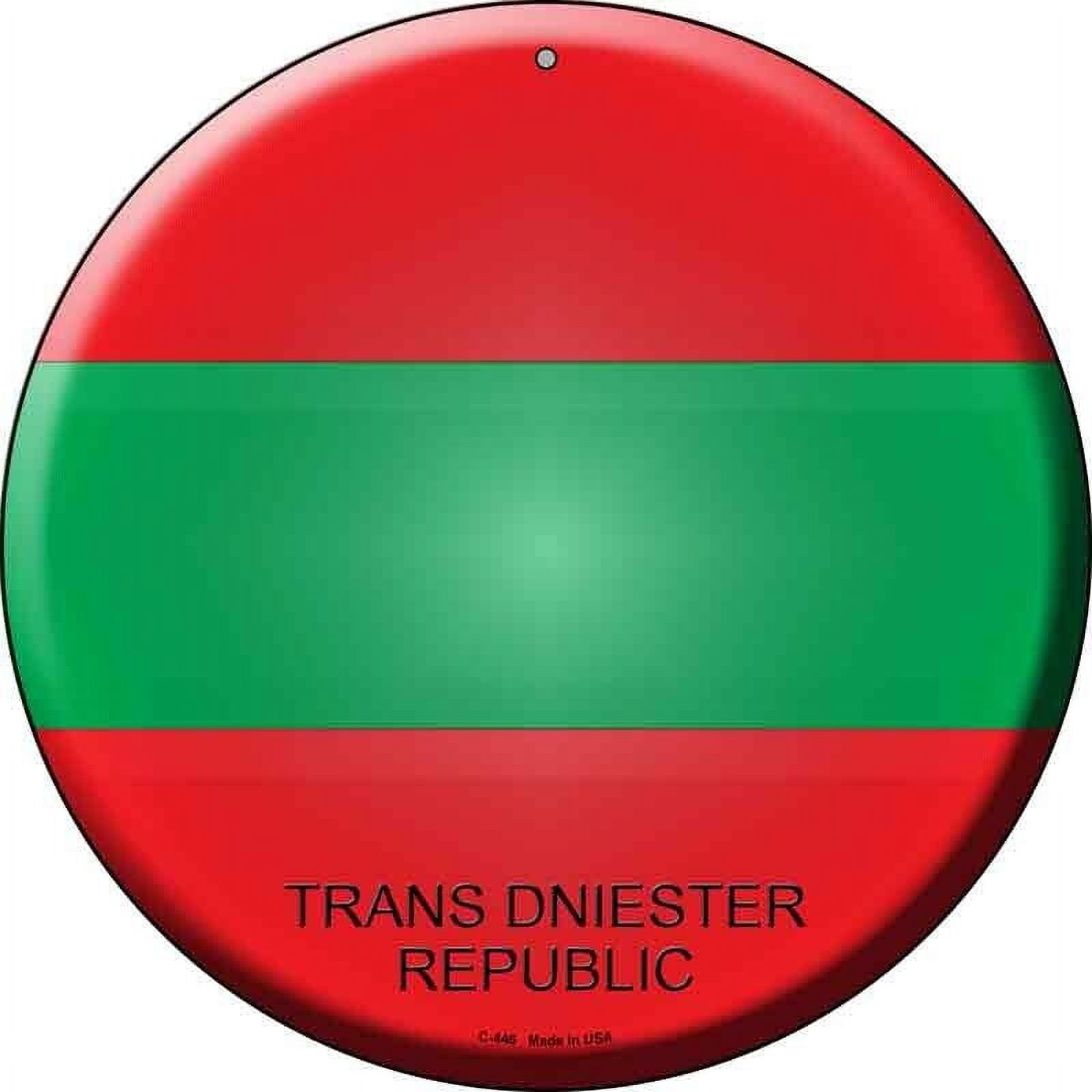 Aluminum sign - Trans Dniester Republic Round Circular Metal Sign Home ...