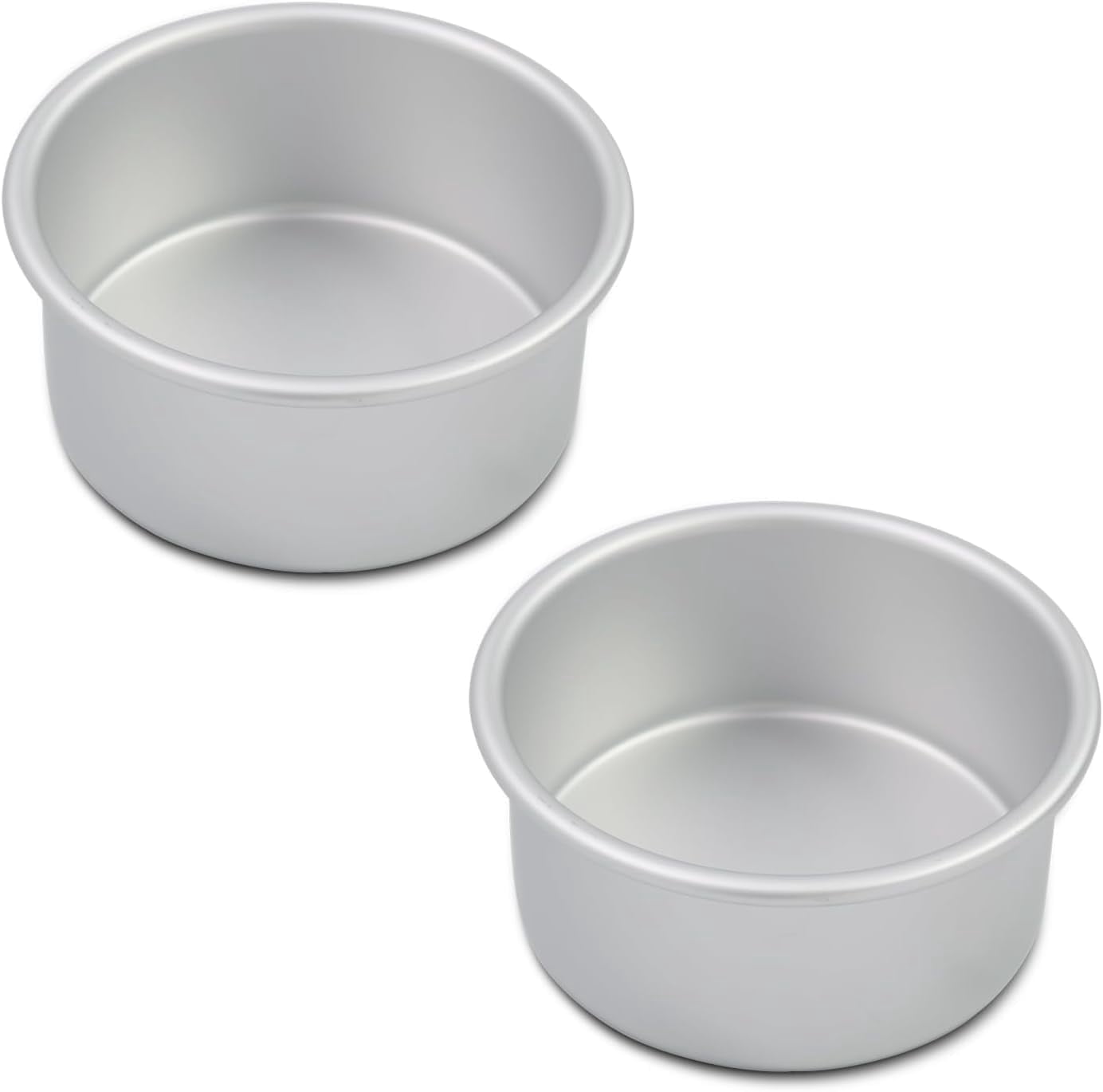 Aluminum smash cake 6×3 inch round Cake Pans Set of 2,anodized aluminum ...
