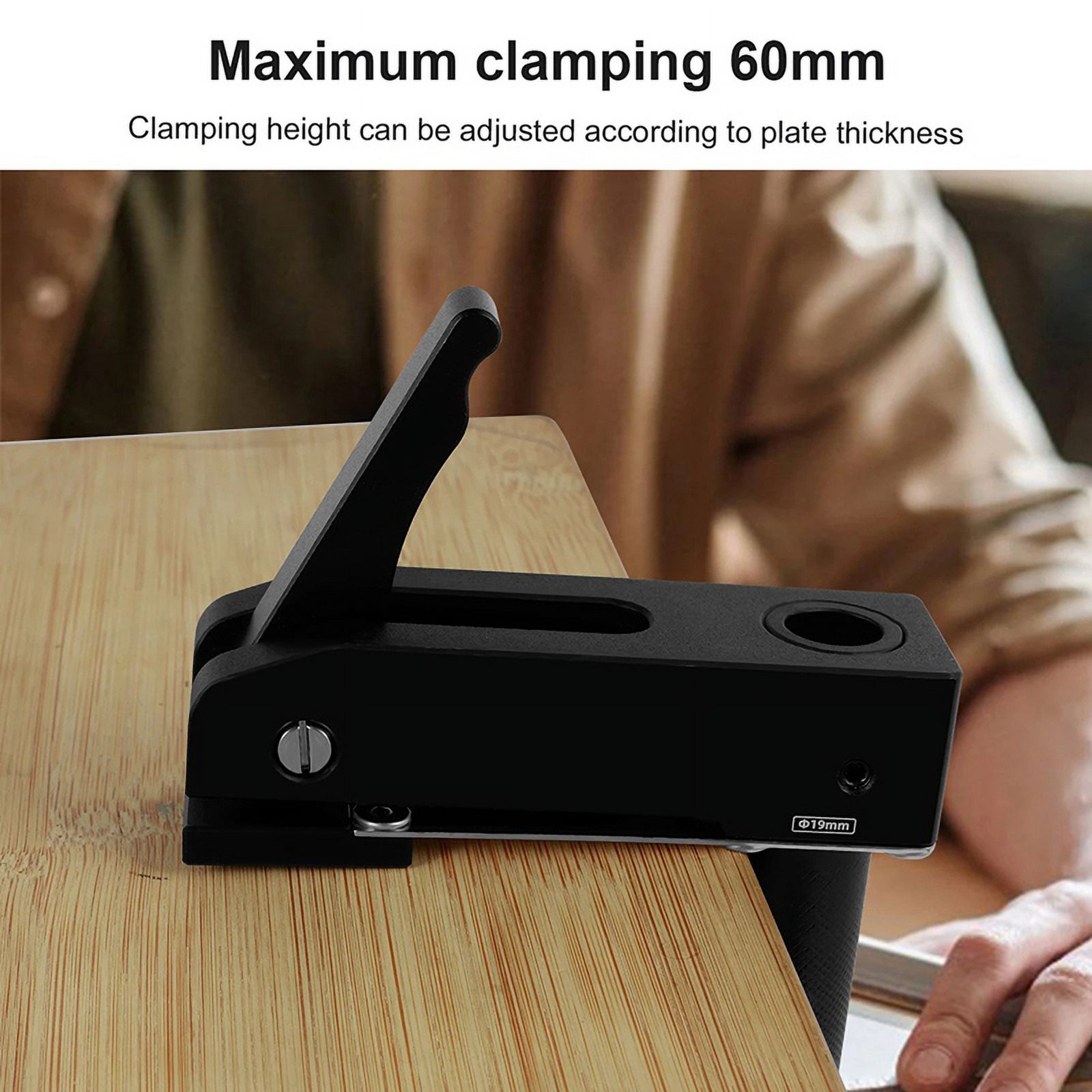 AluminumAlloy Workbench HoleClamp Set Adjustable Woodworking Table Hold ...