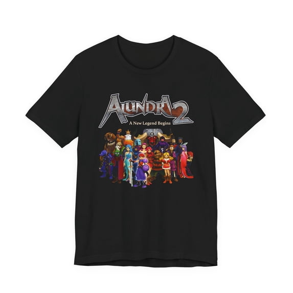 Alundra 2 Characters PS1 2000s Retro Style Unisex Jersey Short Sleeve ...