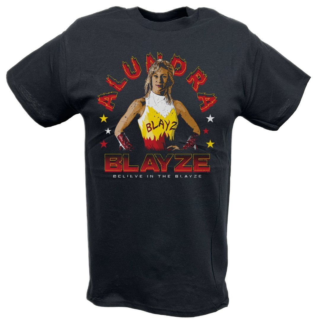Alundra Blayze Believe Pose Black T-shirt - Walmart.com
