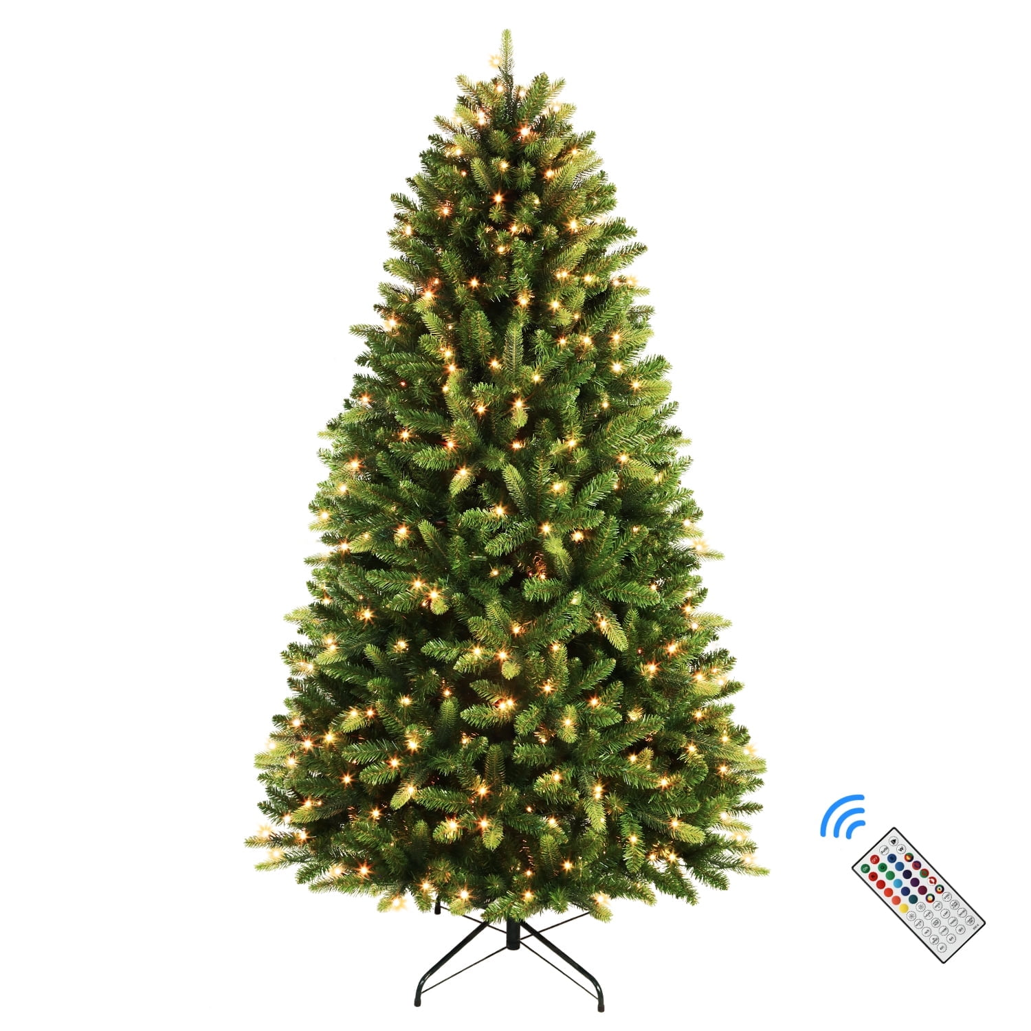 RTB-Alupssuc 9ft Prelit Artificial Full Christmas Tree w/ Remote Control, Timer, 830 Pre-Lit New ...