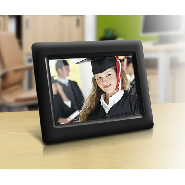 Aluratek 7" Digital Photo Frame with Automatic Slideshow and True Color ...