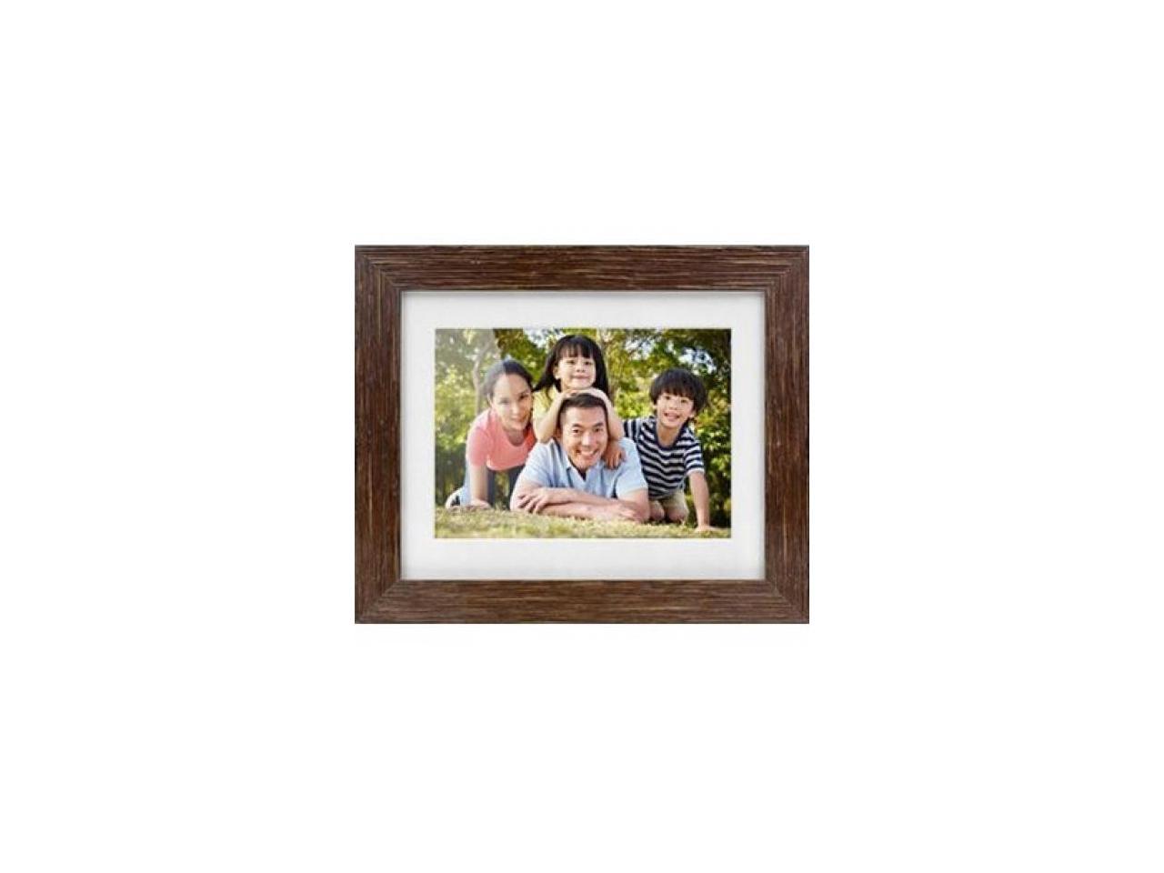 Aluratek 8 inch Distressed Wood Digital Photo Frame with Auto Slideshow ...
