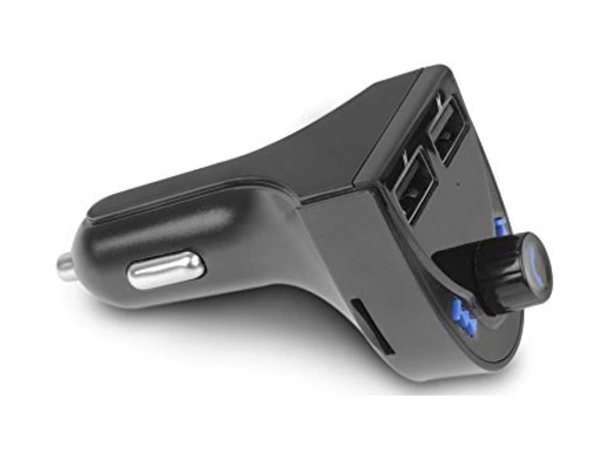 Aluratek Wireless Bluetooth FM Transmitter w/Built-In Mic, Hands-Free ...