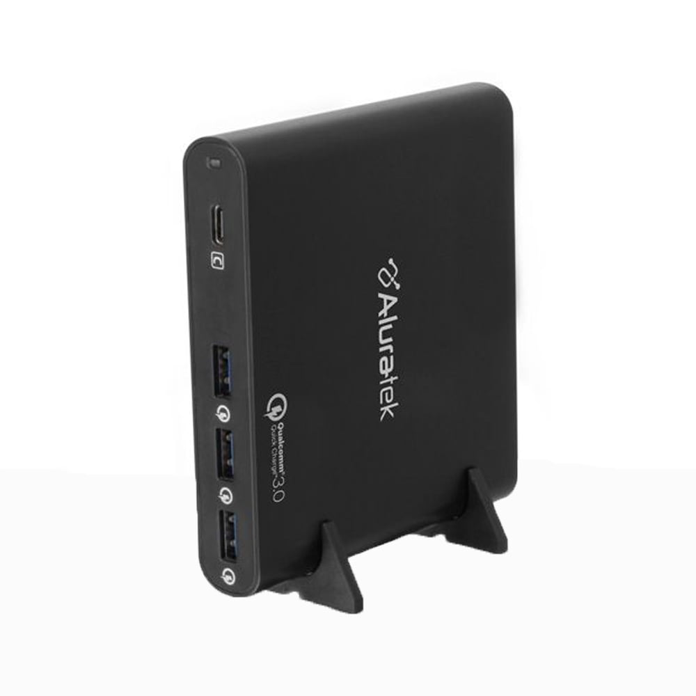 Aluratek Universal AC Adapter with Type-C and 3 Quick 3.0 USB Ports ...